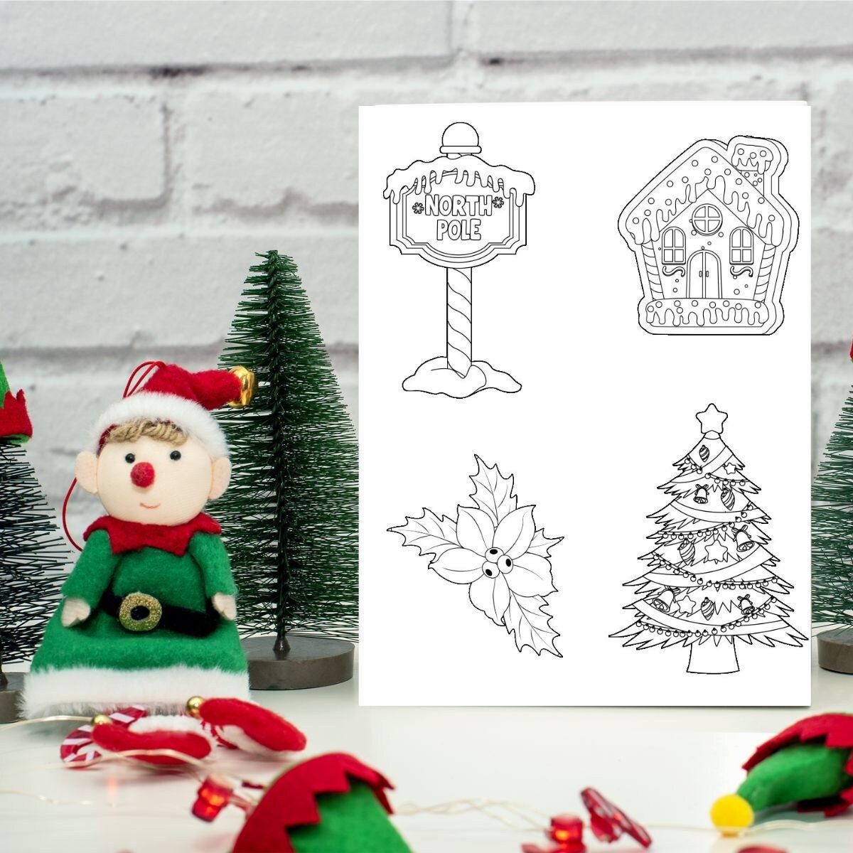 Christmas Printable Coloring Page 1 for Kids, Christmas Printable PDF ...
