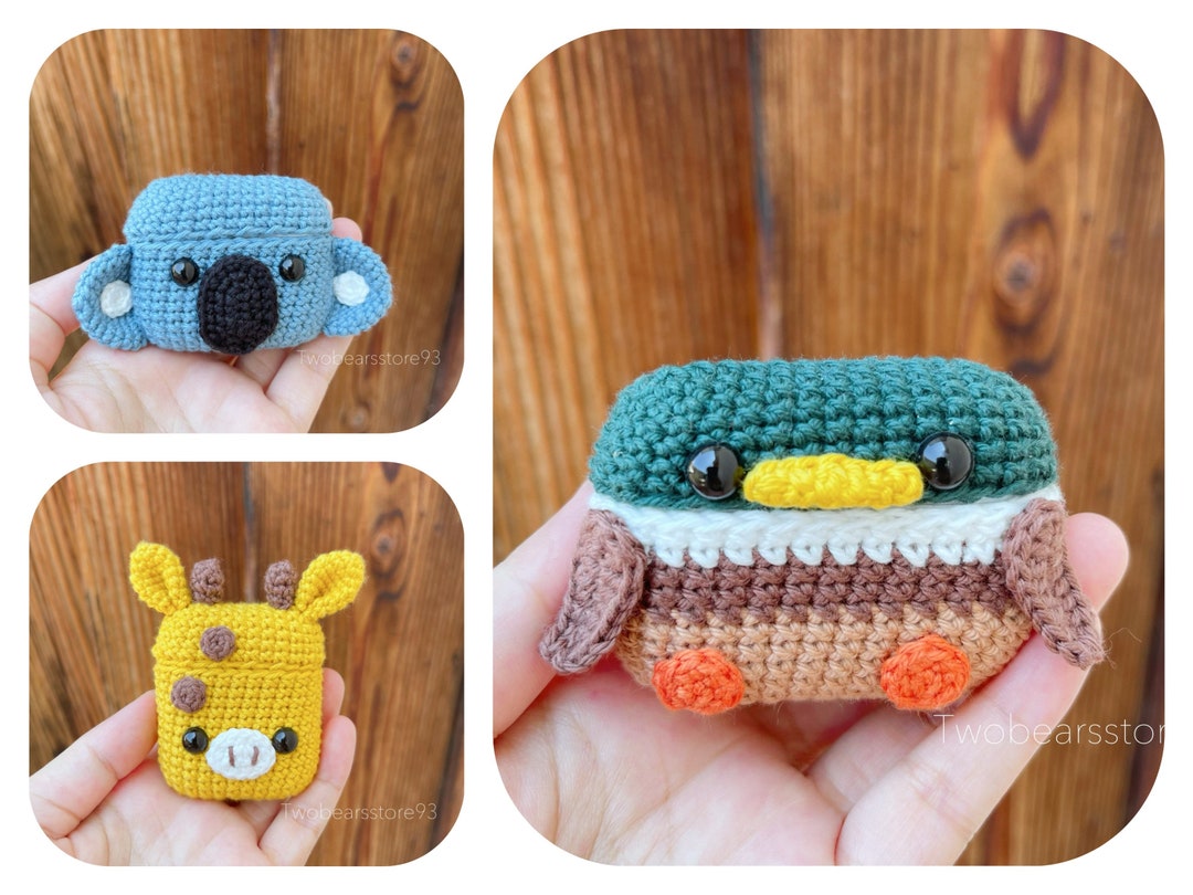 Giraffe Duck Koala Airpods 1/2/3/pro/pro 2 Case Crochet - Etsy
