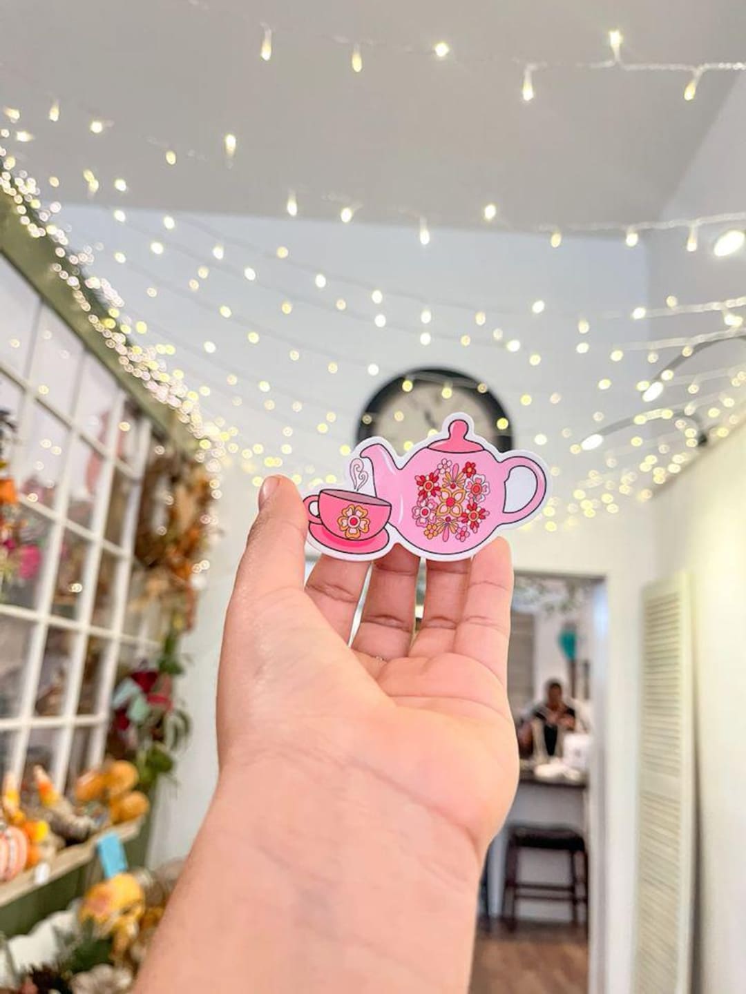 Pink Teapot Sticker Teapot Sticker Vinyl Weatherproof Sticker for ...