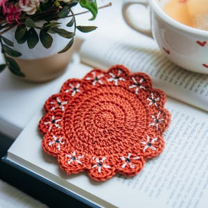 Mexican Barro Style Crochet Coaster Mexican Home Decor Mexican Barro ...
