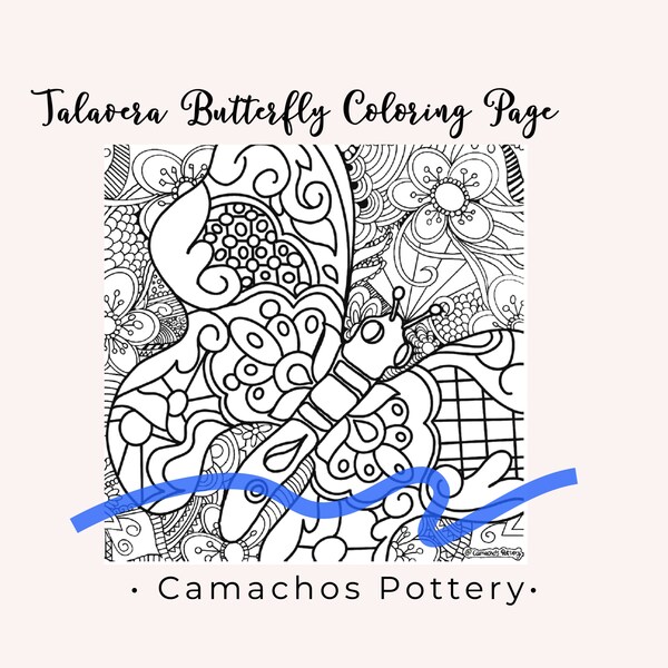Talavera Coloring Page - Etsy