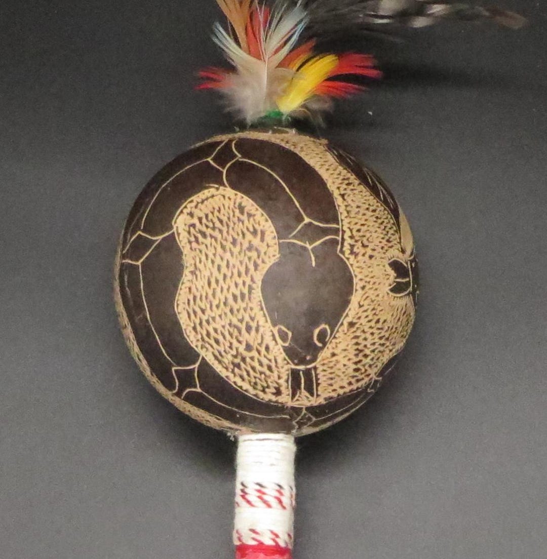 Shipibo Ceremonial Rattle Snake Designs Handcrafted in Amazon Region ...