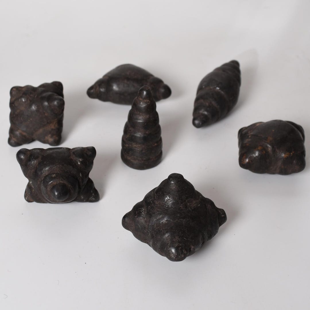Large Peruvian Chumpi Khuya Apu Stones Set of 7 Jiwaya Meteorite Stone ...
