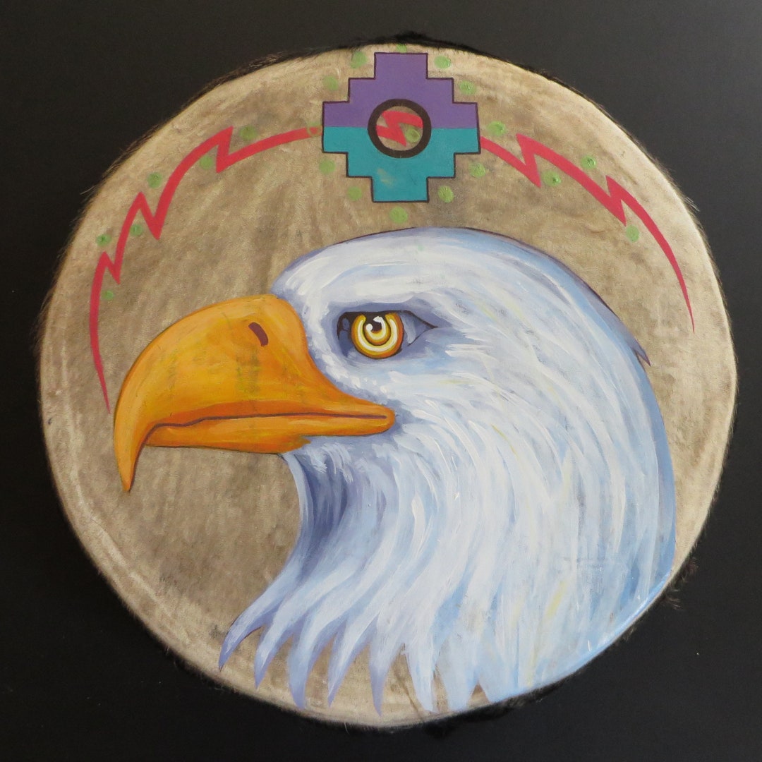 Peruvian Shaman Drum Eagle Made in Peru Sacred Valley - Etsy