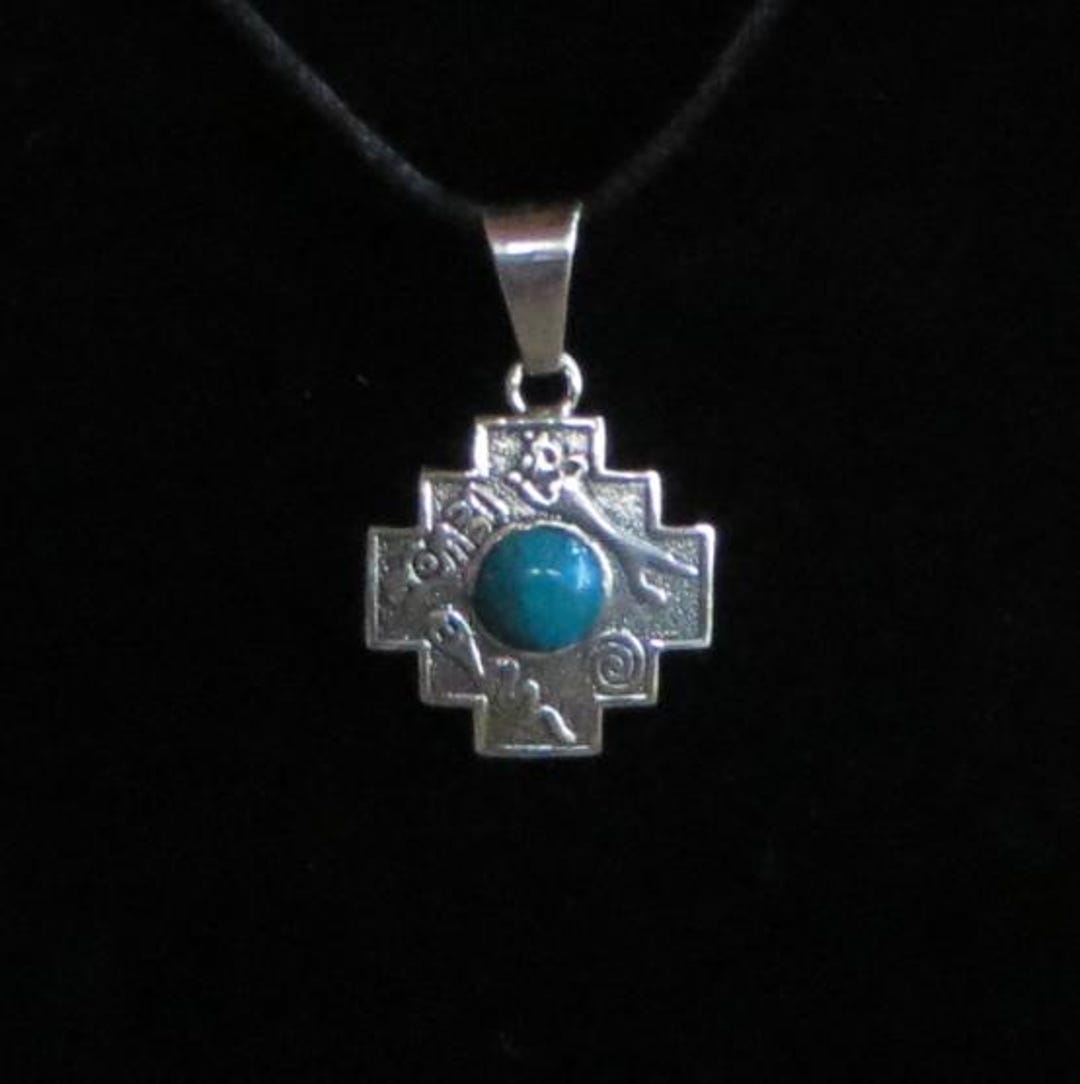 Chakana Pendant Condor Snake Jaguar Seven Chakras Peru 950 Silver and ...