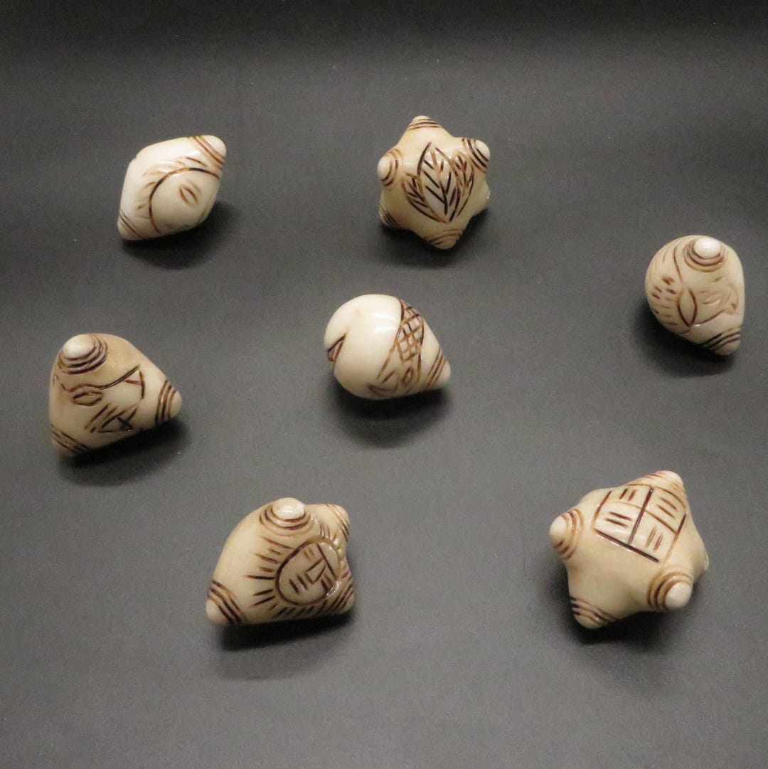 Peruvian Chumpi Khuya Apu Stones Set of 7 Alabaster / Caliza Stone Hand ...