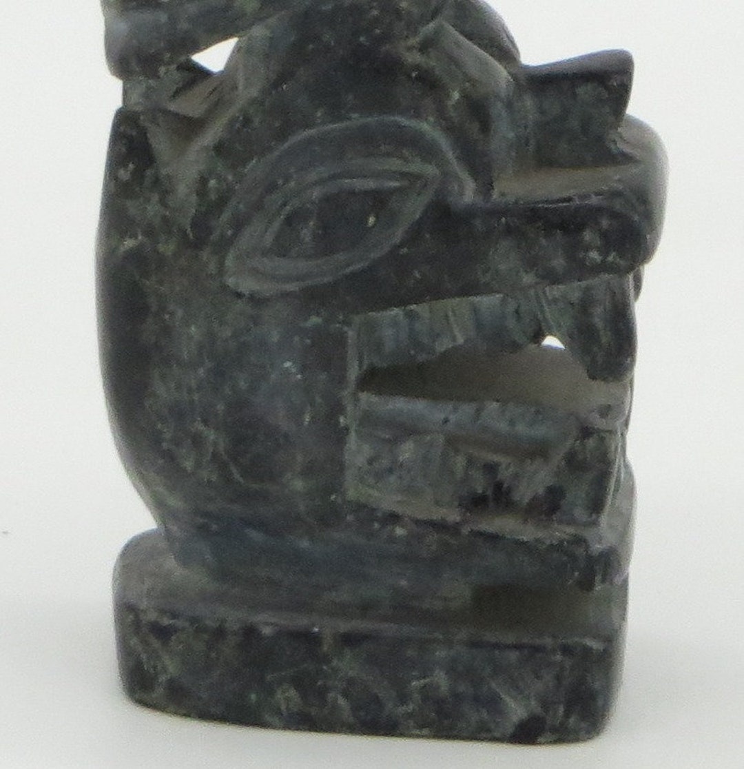 Carved Serpentine Machu Picchu Stone Jaguar Condor Hand Crafted Sacred ...