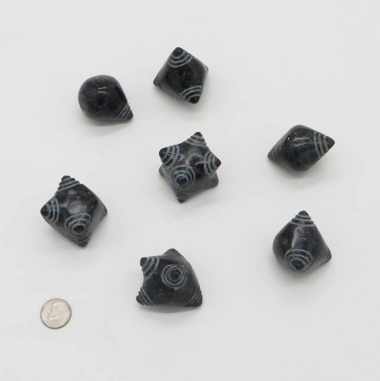 Peruvian Chumpi Khuya Apu Stones Set of 7 Serpentine Hand Crafted - Etsy