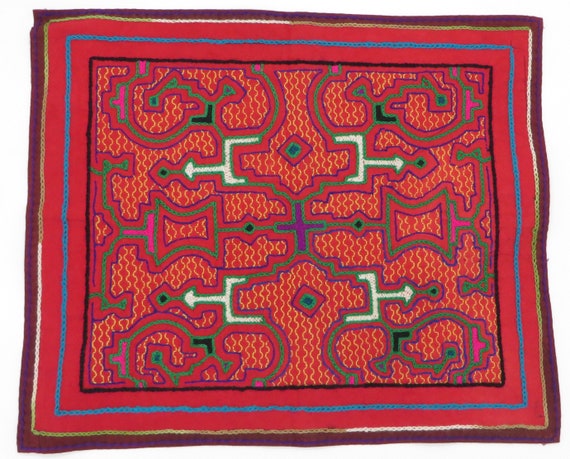 Shipibo Hand Embroidered Tapestry Altar Cloth Ayahuasca 13 1/2 - Etsy