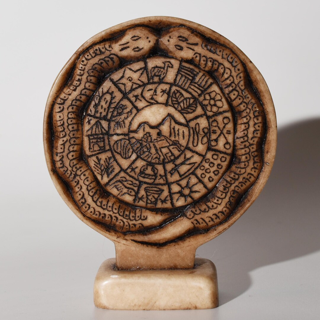 Alabaster Carving Inca Calendar Snake Hand Carved Sacred Valley Peru ...