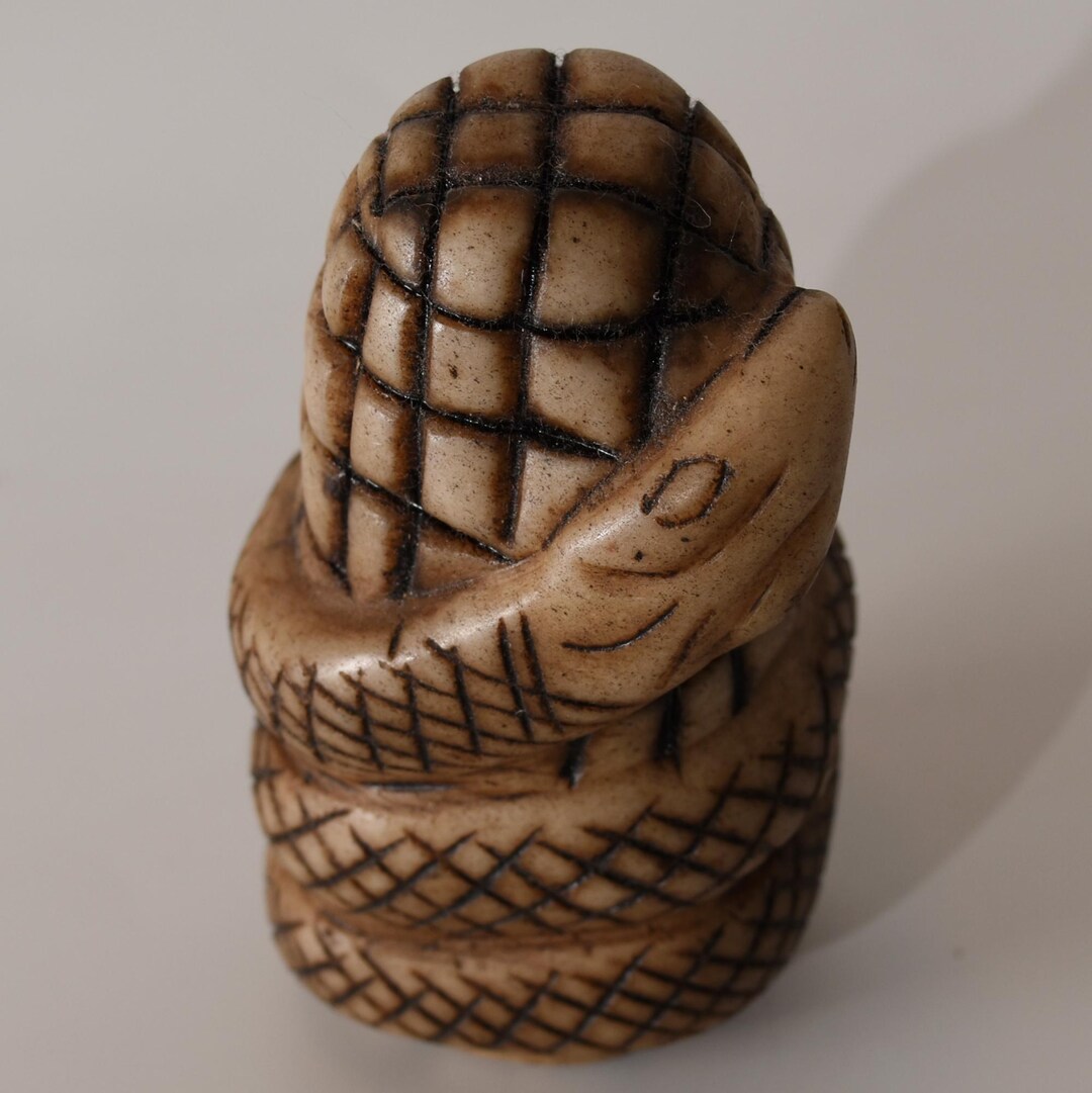 Alabaster Carving Corn Offering With Snake Caliza Stone Hand Carved ...