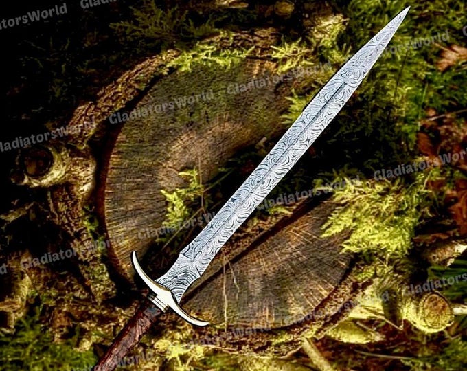 Swords 22” Handmade Damascus Sword Short Sword Viking Sword Buster ...