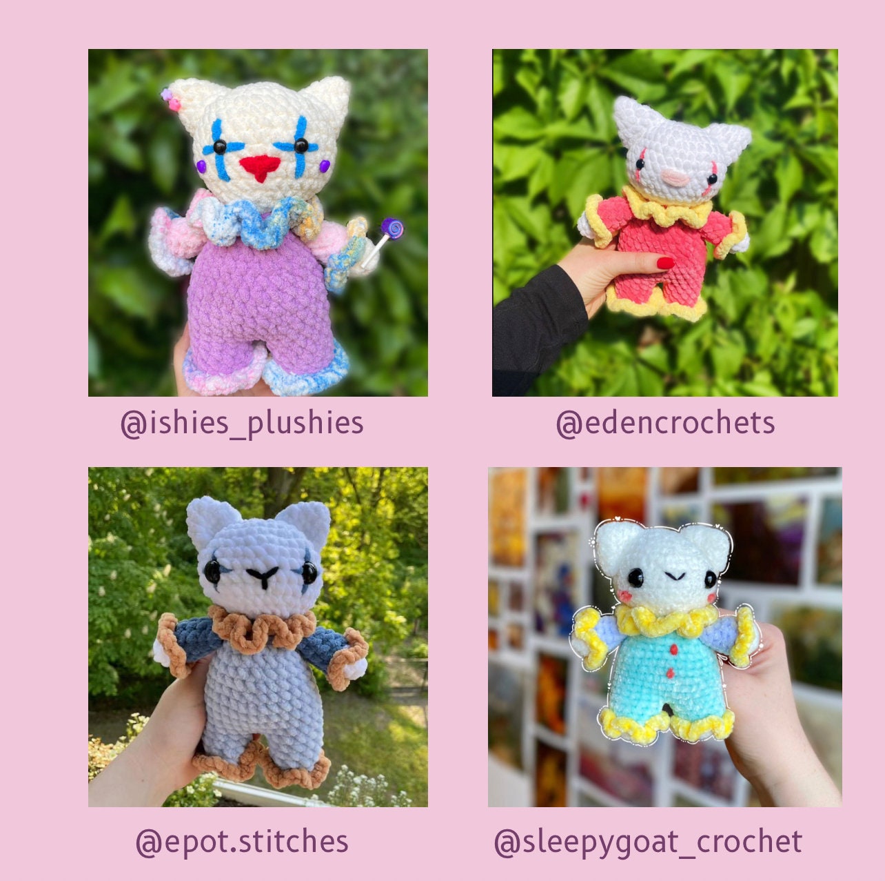 Clown Cat Crochet Pattern PDF Only NO Finished Product - Etsy