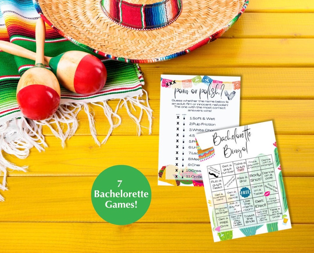 Printable Bachelorette Games, Fiesta Bachelorette Games Bundle, Final ...