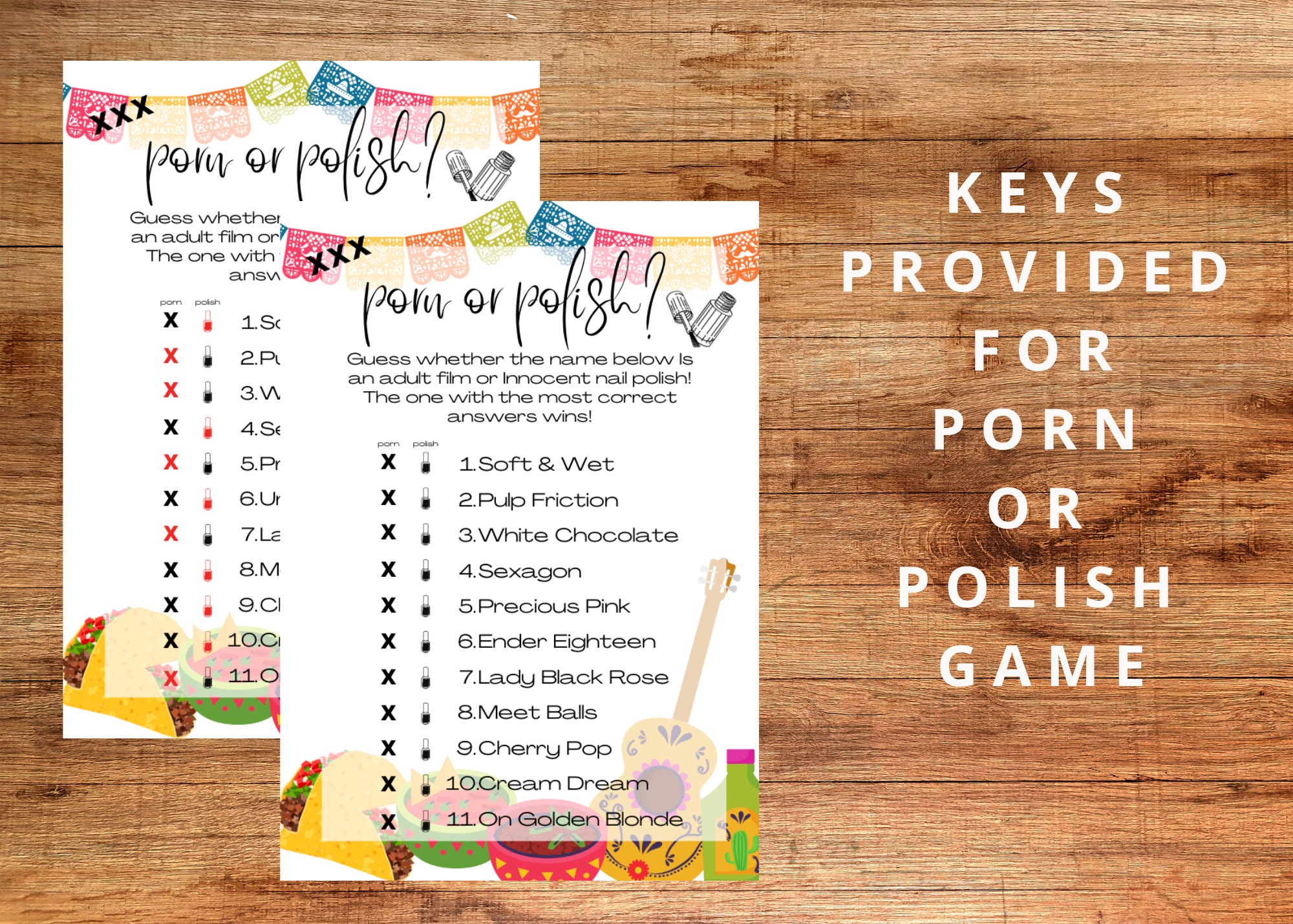 Printable Bachelorette Games, Fiesta Bachelorette Games Bundle, Final ...