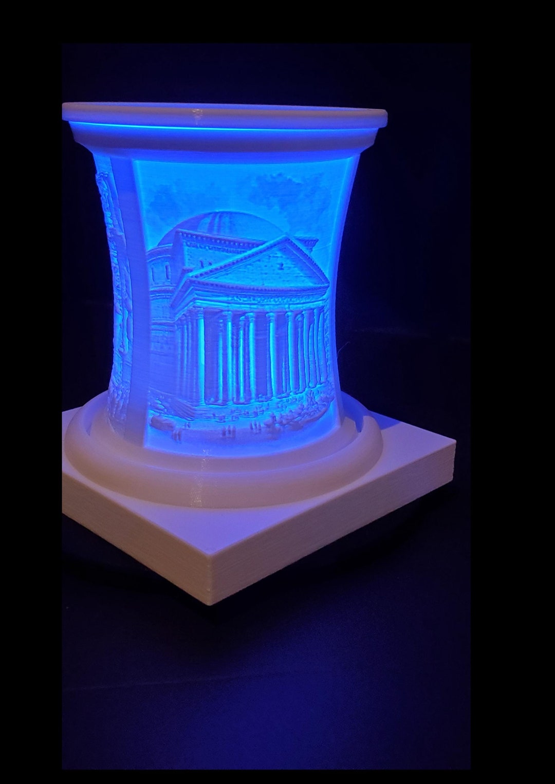 3D Light /LED Lamp Lithophane Featuring Colosseum, Pantheon, and Arch ...