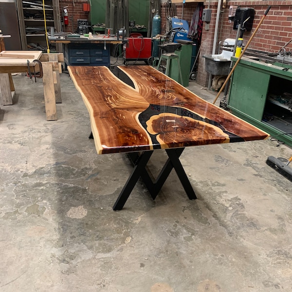 Cedar Epoxy Table - Etsy