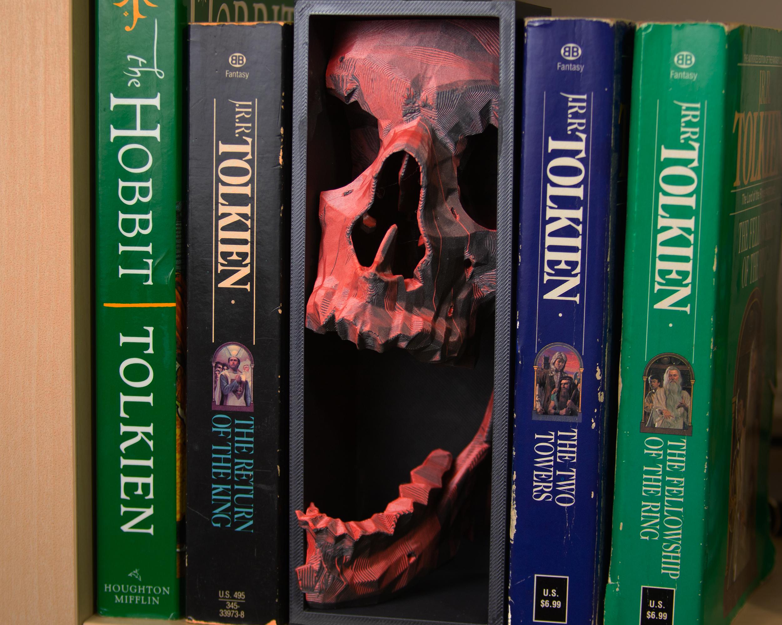 Screaming Skull Book Nook, Gothic Bookshelf Decor, Diorama, Bookish - Etsy