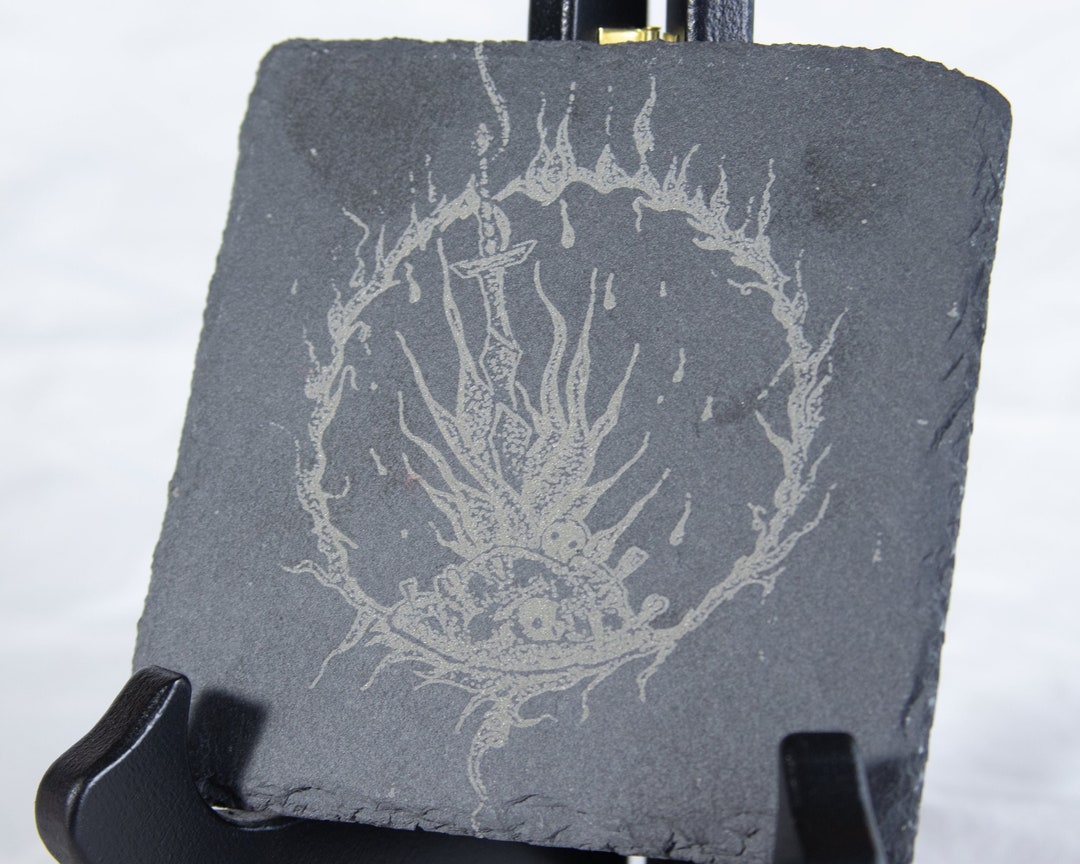 Dark Souls Bonfire Slate Coasters, Elden Ring, Demon Souls, Skull and ...