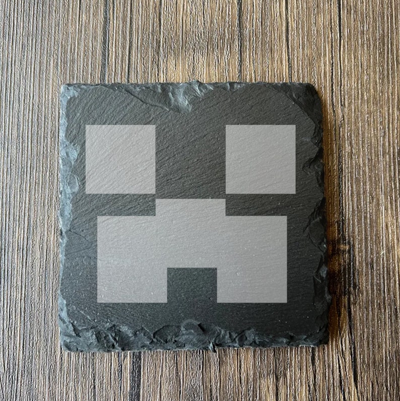 Minecraft Creeper Coasters - Minecrafts Slate Coasters - Minecraft ...