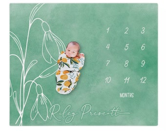 January Baby Blanket - Etsy