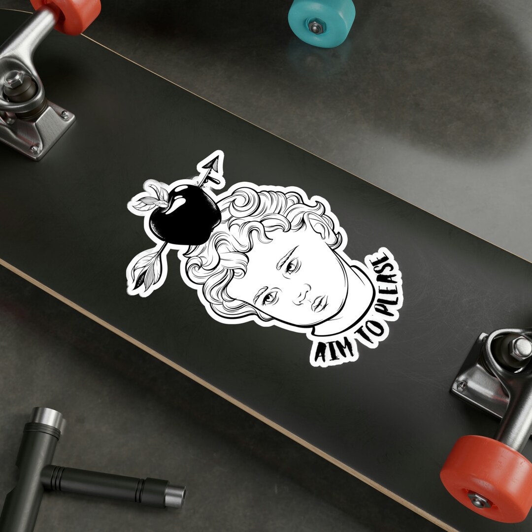 Aim to Please, Cupid, Target Practice, Kiss-cut Vinyl Decal, Sticker - Etsy