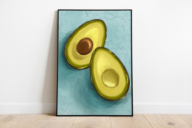 Avocado Poster Perfect Wall Decor for Food Lovers | High-quality Prints ...