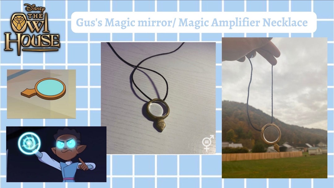 The Owl House Gus's Magic Mirror/ Magic Amplifier Necklace - Etsy UK