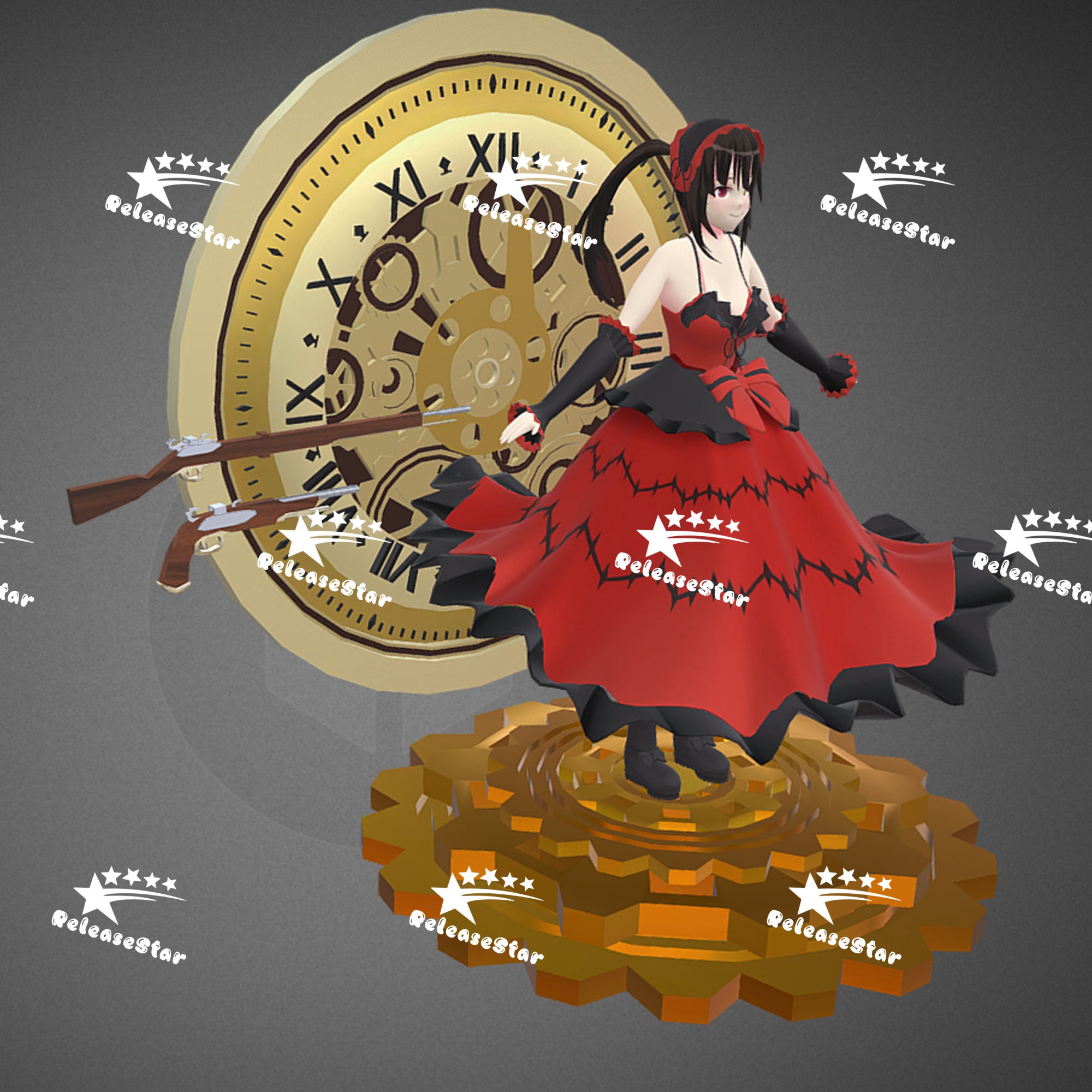 Date A Live Kurumi Tokisaki 3D Prints STL File - Etsy Österreich