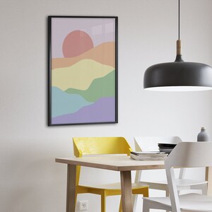 Subtle LGBTQ Rainbow Desert Flag Gift for LGBT Gay Lesbian Bisexual ...