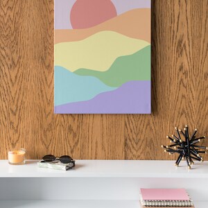 Subtle LGBTQ Rainbow Desert Flag Gift for LGBT Gay Lesbian Bisexual ...