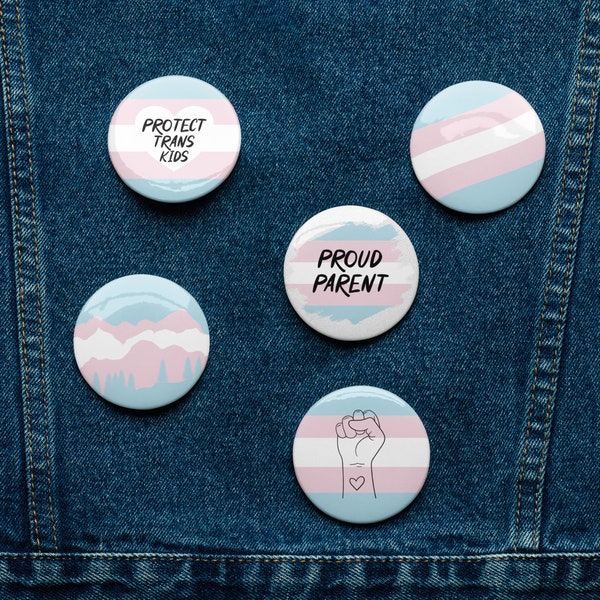 Patch Pride Pin Trans Shirt - Etsy