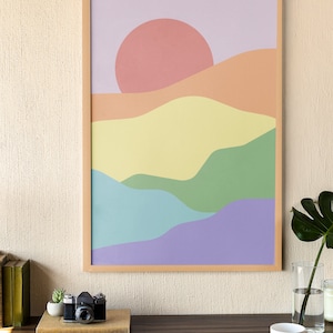 Subtle LGBTQ Rainbow Desert Flag Gift for LGBT Gay Lesbian Bisexual ...