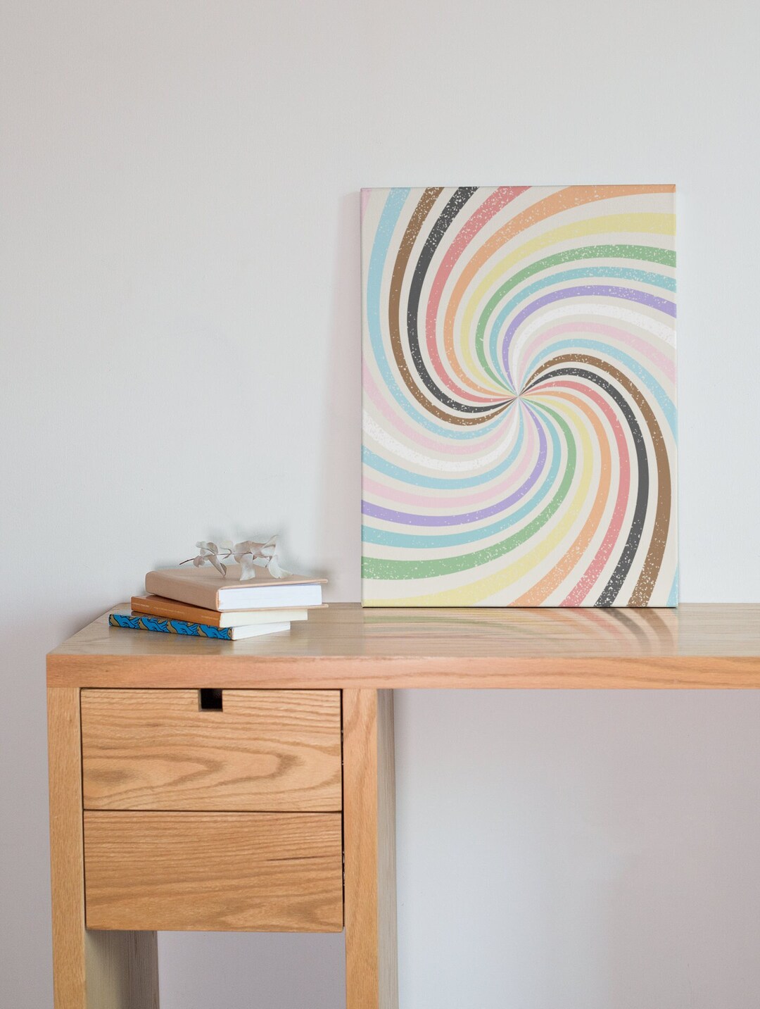 Rainbow Swirl Discreet LGBTQ Wall Art Subtle Gift for LGBT Gay Lesbian ...