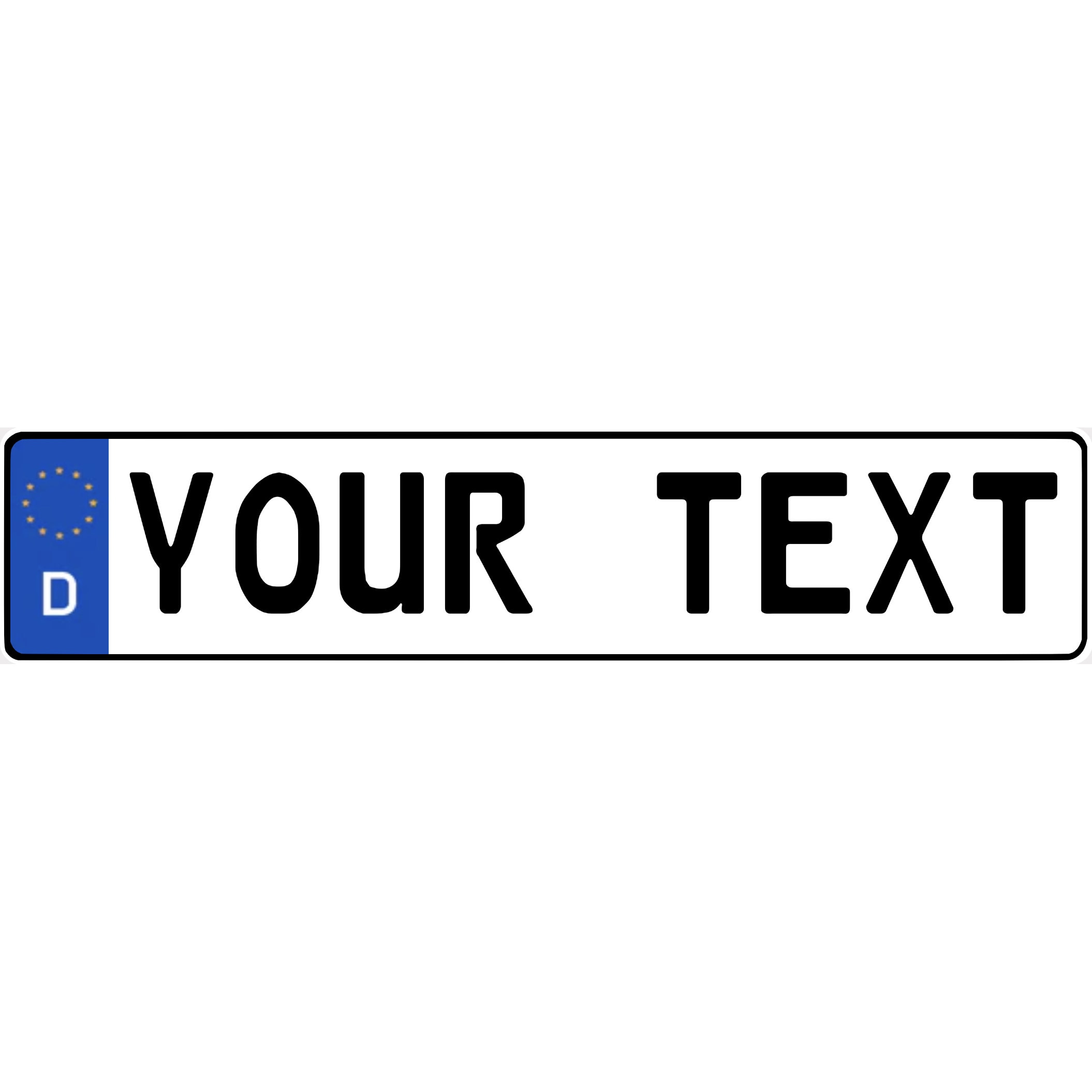 Embossed EEC German License Plate - Etsy