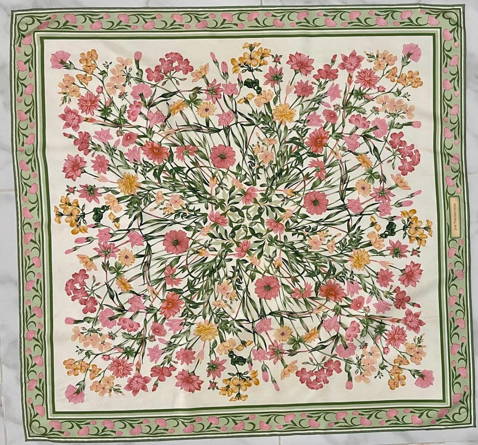 JIM THOMPSON Silk Scarf - Etsy