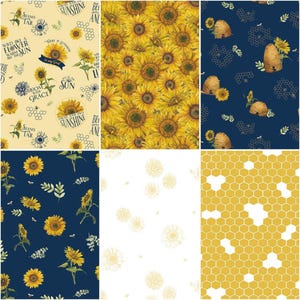 10” Stacker Layer Cake, Honey Bees and Flowers Please by Tara Reed for Riley Blake Designs, 42 ...