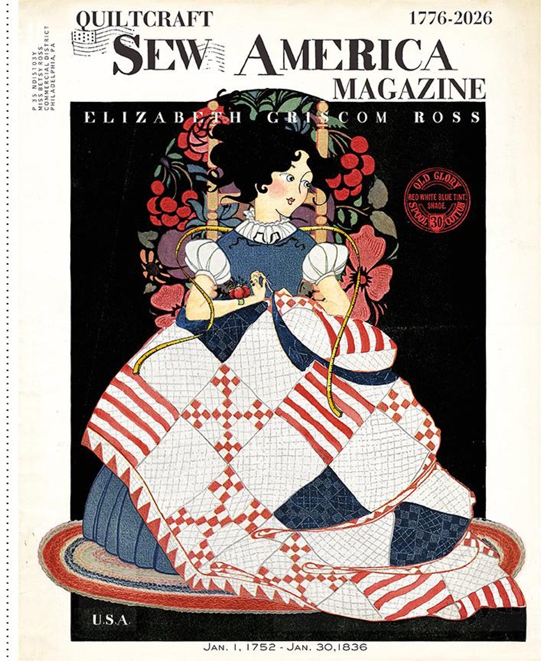 Preorder Betsy Ross Main Panel, Sew America by J Wecker Frisch for ...
