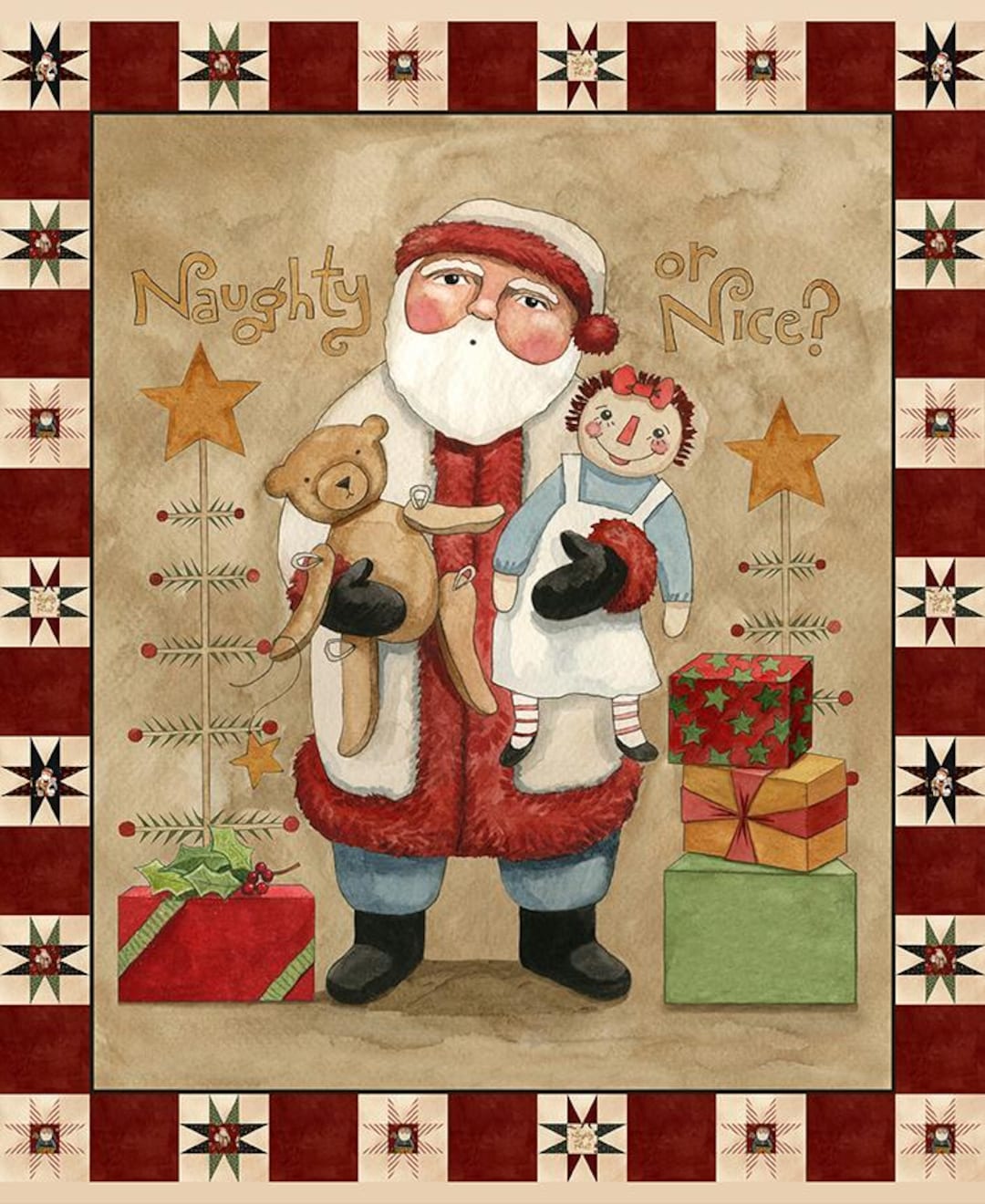 Preorder Naughty or Nice Panel, Naughty or Nice by Teresa Kogut for ...