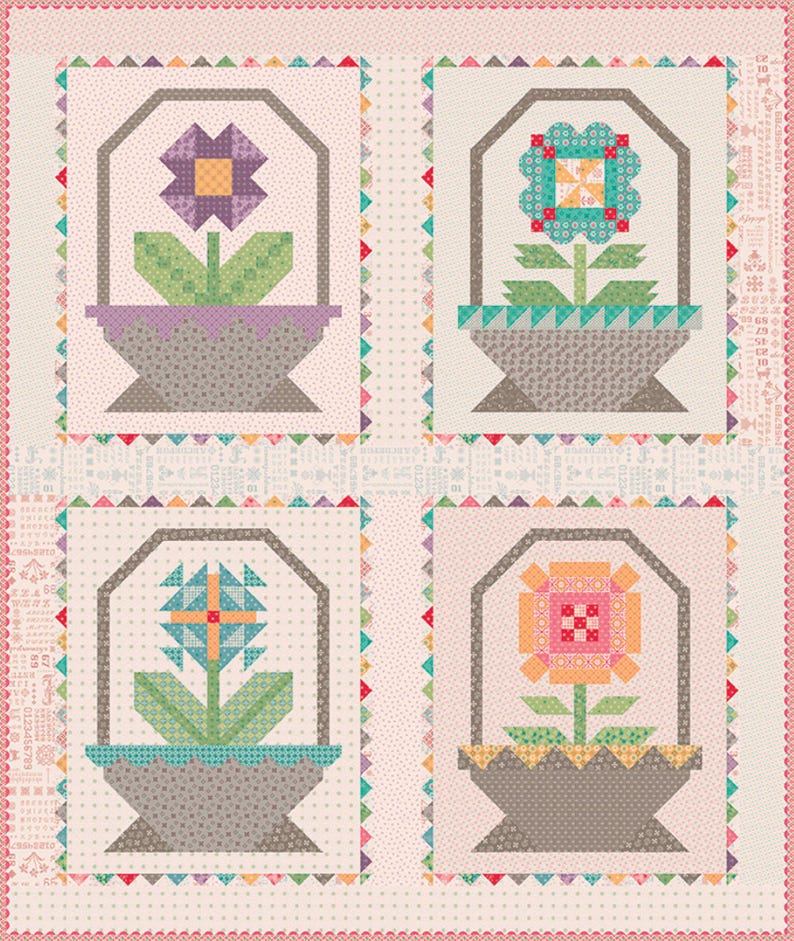 Quilt Seeds Flower Basket #2 Pattern, Piece and Plenty by Lori Holt of ...
