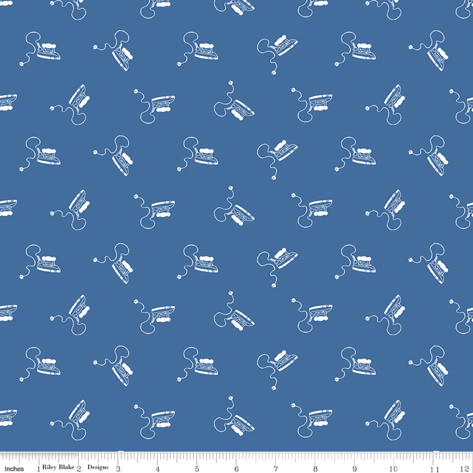 Mini Irons in Denim, Press on by J. Wecker Frisch for Riley Blake ...