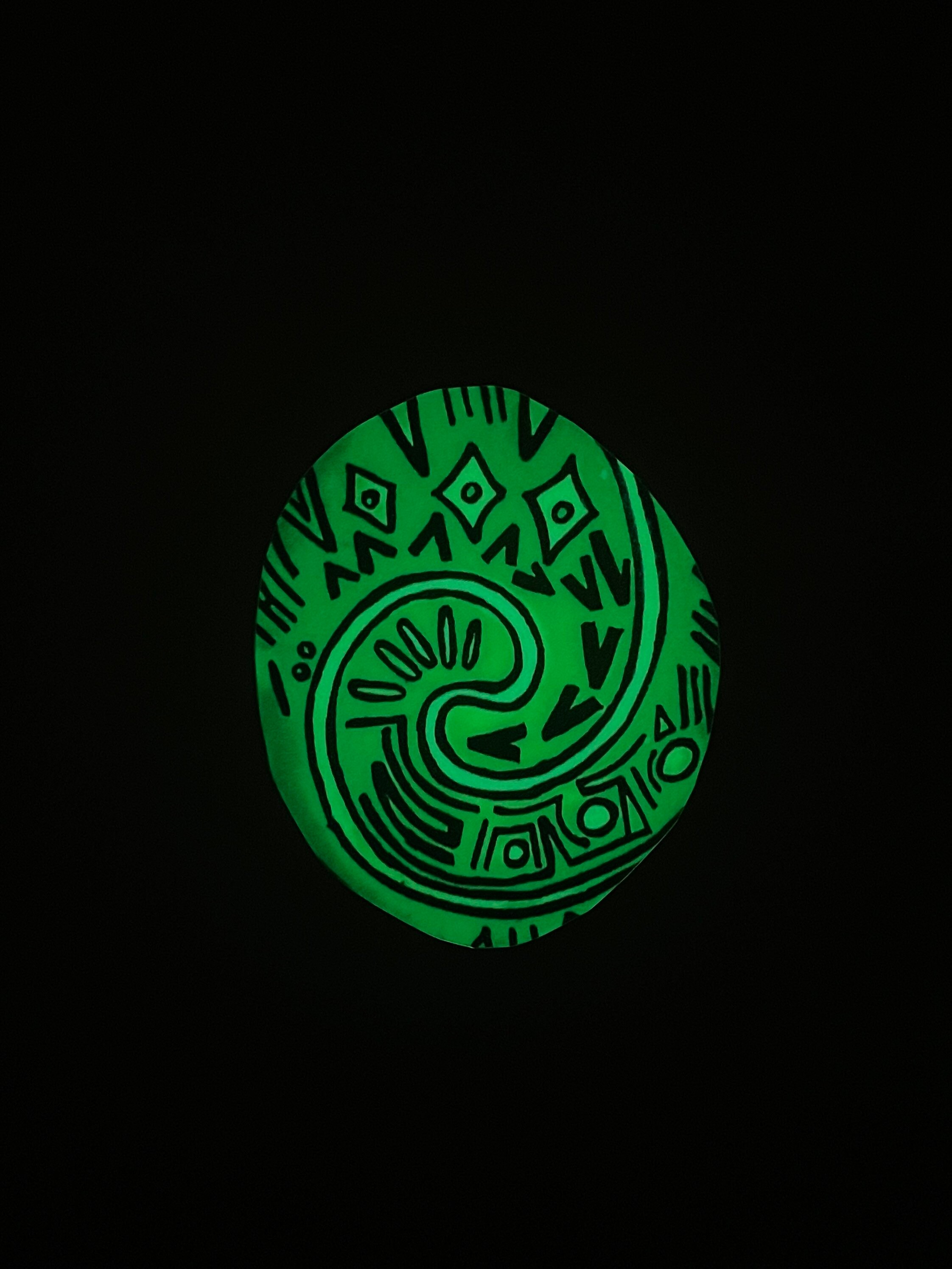 Disney Moana Glow-in-the-dark “heart of Te Fiti” Sticker - Etsy