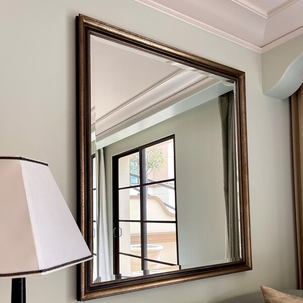 Large Antique Mirror - Etsy