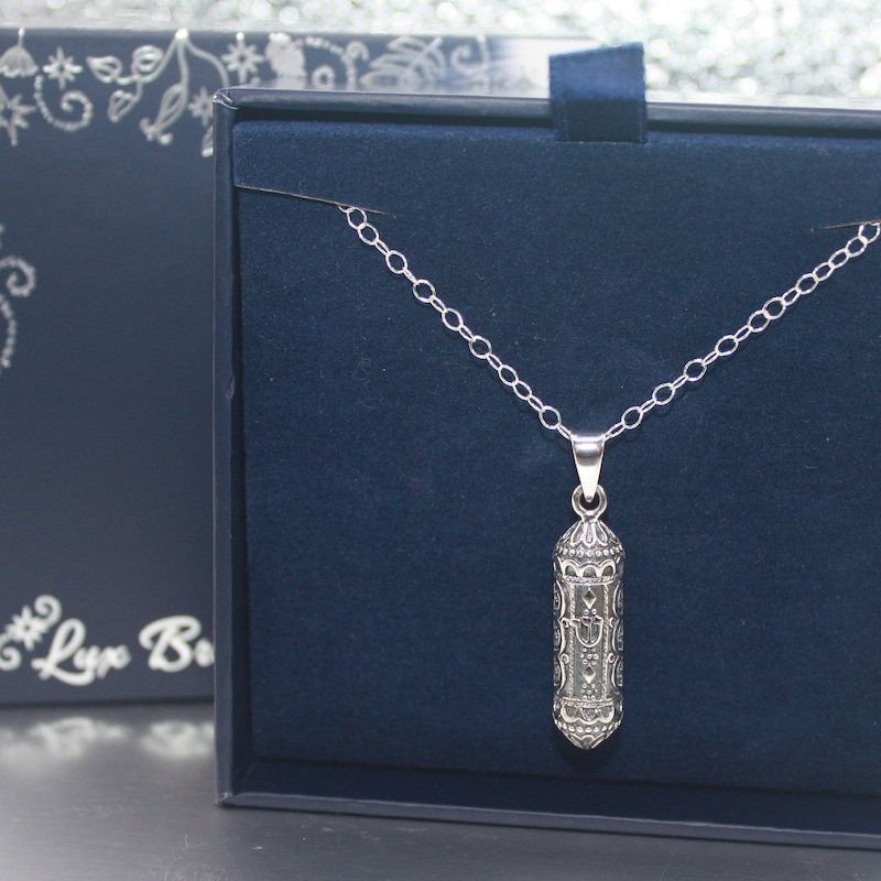 Silver Bar Torah Pendant - Etsy