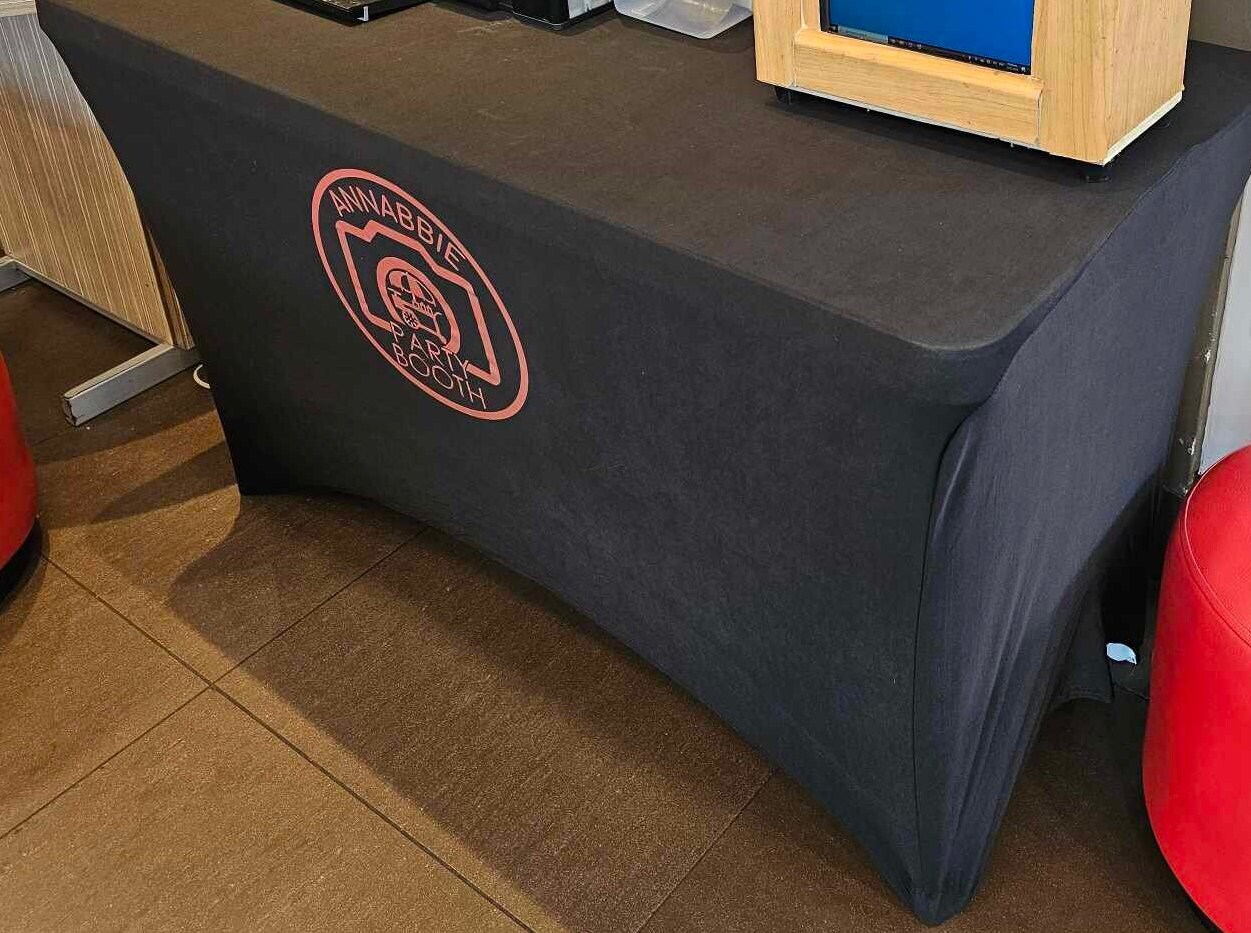 Custom Fitted Table Cloth, Props Table, Promotional, for Parties and ...