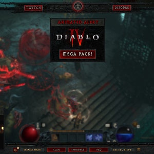 Diablo 4 Twitch Stream Overlay | Mega Pack | Overlay Stream Pack - Made ...