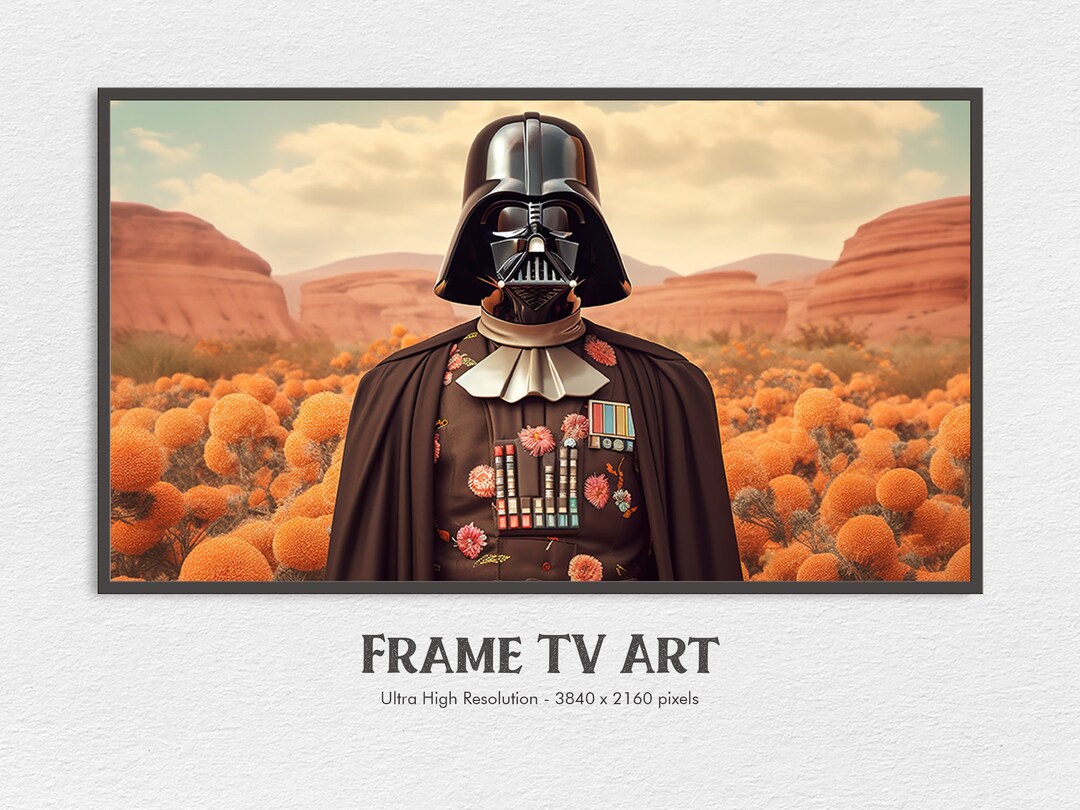 Darth Vader Samsung Frame TV Art: Floral Cape (digital Download) - Etsy