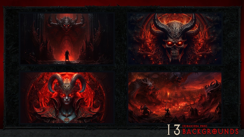 Diablo 4 Twitch Stream Overlay Mega Pack (digital Download) - Etsy