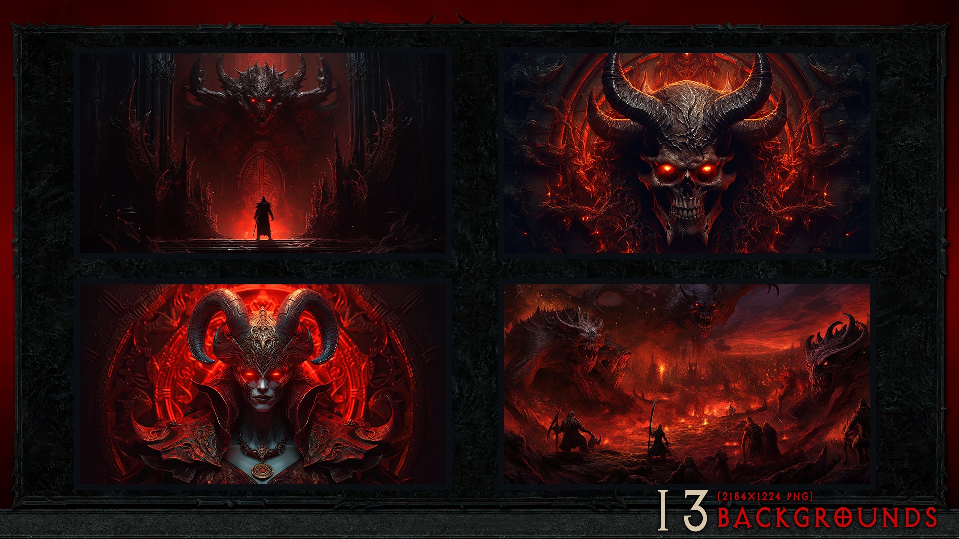 NEW! Diablo 4 Twitch Stream Overlay | Mega Pack | Overlay Stream Pack ...