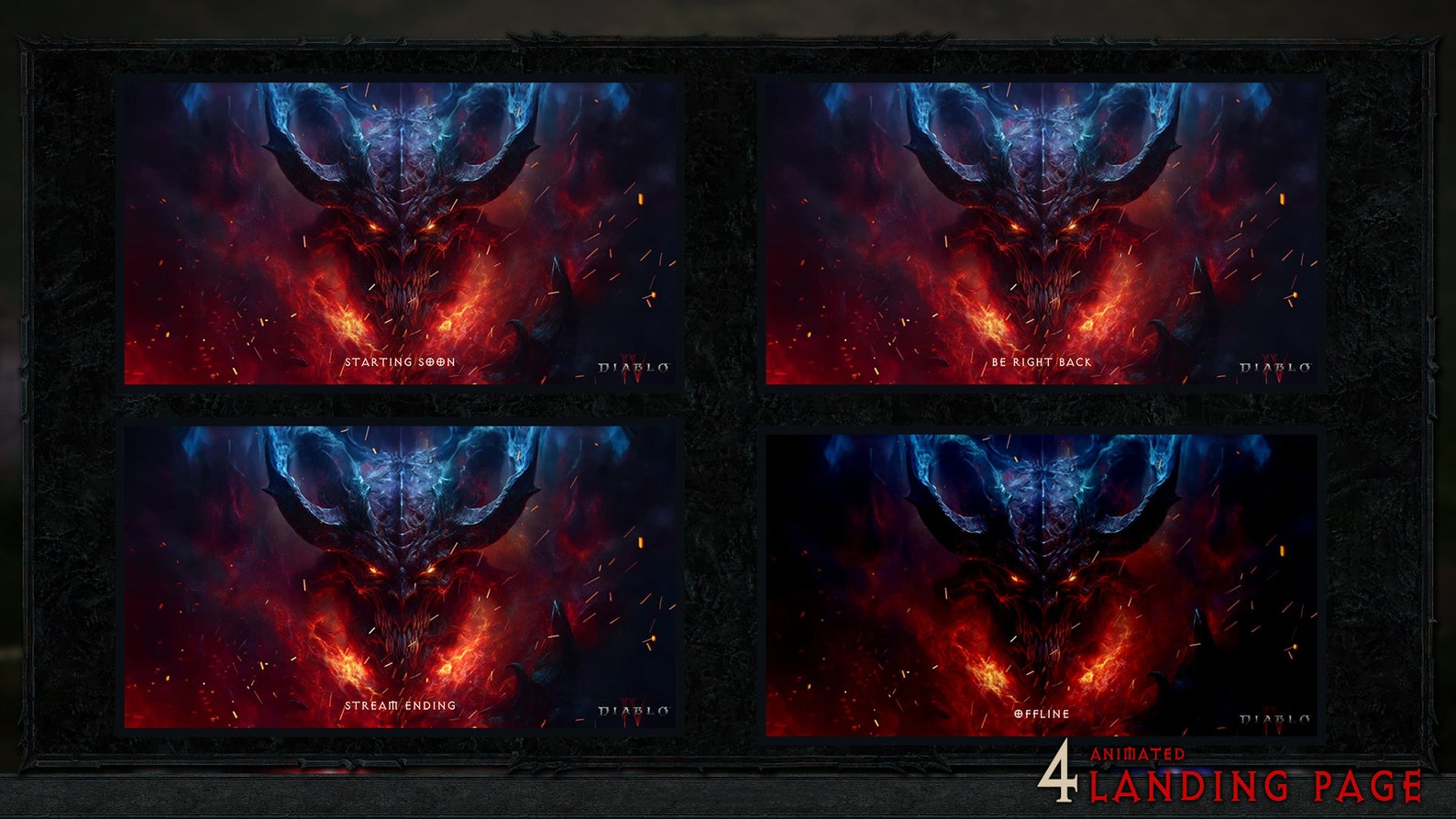 Diablo 4 Twitch Stream Overlay Mega Pack (digital Download) - Etsy